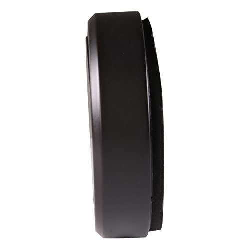 Westbrass D493CHM-12 Universal Patented Deep Soak Round Replacement 2-Hole Bathtub Overflow Cover for Full and Over-Filled Closure, 1 Pack, Oil Rubbed Bronze