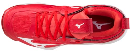 Mizuno Women's Wave Momentum 2 | Women's Indoor Volleyball Shoe | Red/White | US Women's 11.5