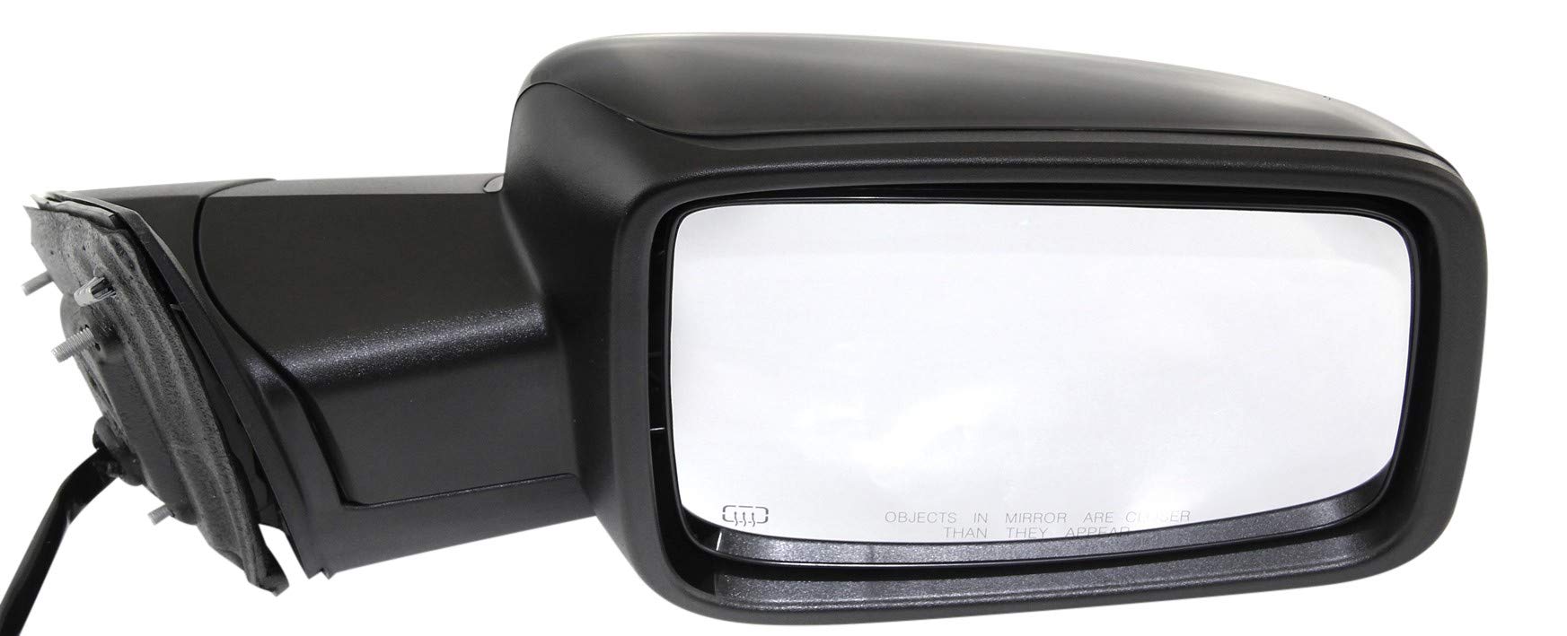 Kool Vue Passenger Side Power Heated Mirror for Ram 1500 2013-2015 Power Fold With Signal Light & Puddle Lamp Paintable For Models Without Towing Package