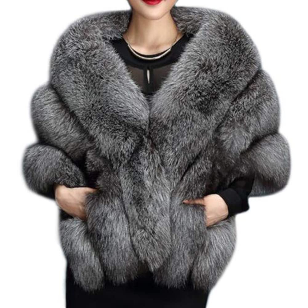 Shawls and Wraps for Evening Dresses Bridal Faux Fur Shawl Wrap Cape for Wedding Party Bridesmaids Winter