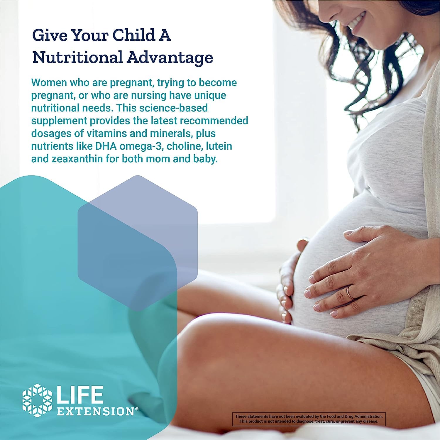 Life Extension Prenatal Advantage Supplement β Comprehensive Prenatal Vitamin for Pregnant Women - Complete Multivitamin for Healthy Brain with DHA - Non-GMO, Gluten-Free -120 Softgels