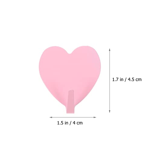 Zerodeko Ceiling Hooks 12Pcs Heart Shaped Wall Hooks Metal Decorative Cute Hook Adhesive Wall Hook Key Hat Towel Hooks Coat Wall Hangers for Home Kids Room Decoration 1 Ceiling Hook