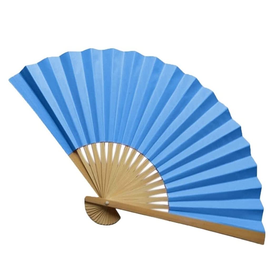 Prylio Foldable Fan Folding Hand Fan Traditional Chinese Fans Hand Held Fans Paper Bamboo Folding Fans for Church Wedding Decor Fan Folding Fan Handheld Fans (Color : F, Size : 23CM)