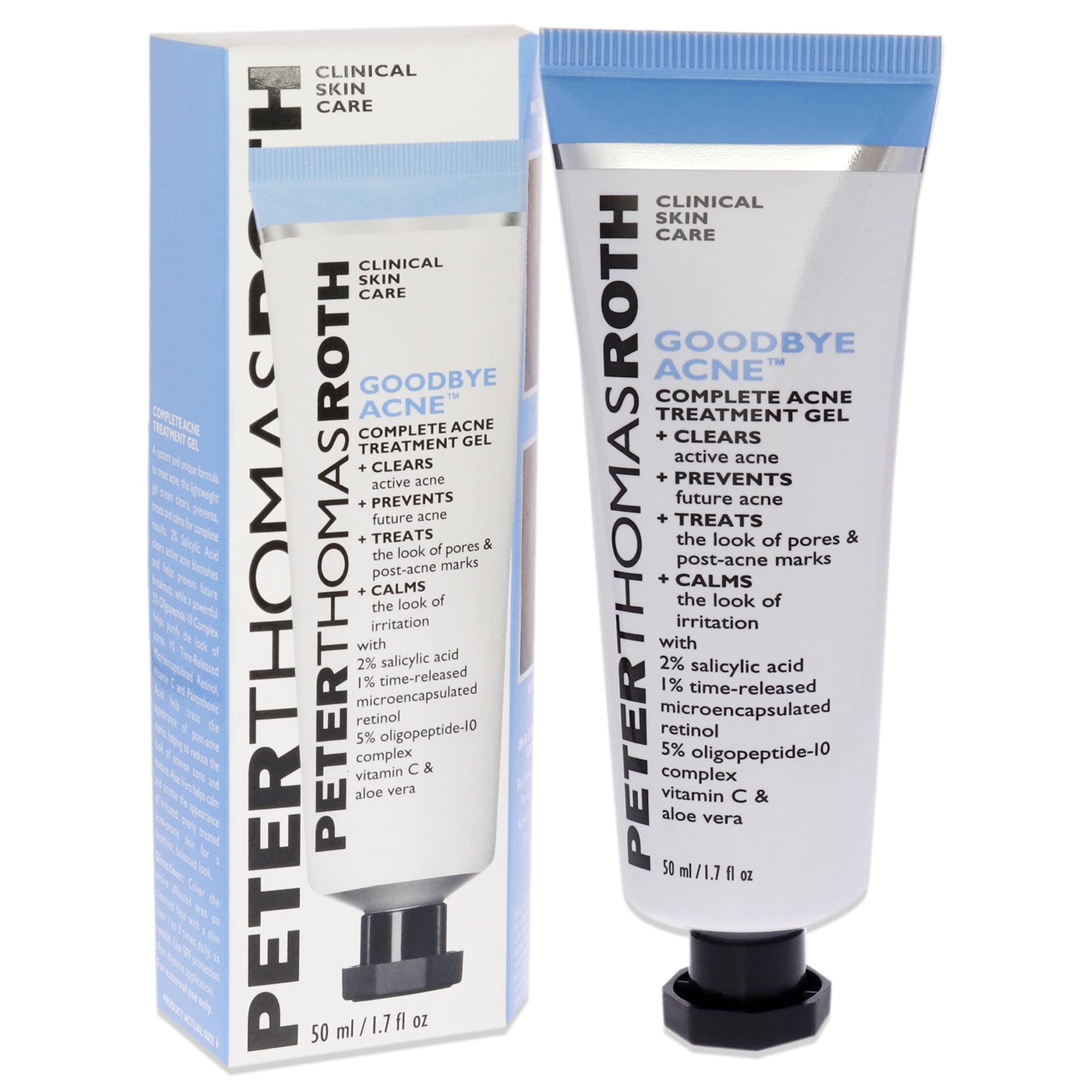 Peter Thomas Roth | Goodbye Acne Complete Acne Treatment | Gel to Clear, Prevent, Treat and Calm Acne, Post Acne Mark Treatment