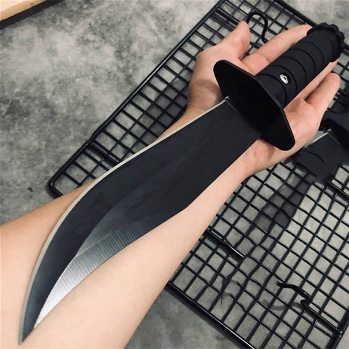 Link Knife Fixed Blade Knife with wood Handle+sheath for Outdoor ,fishing