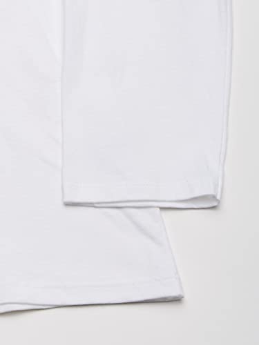 Just My Size Women's Plus Size Long Sleeve Tee, White, 4X