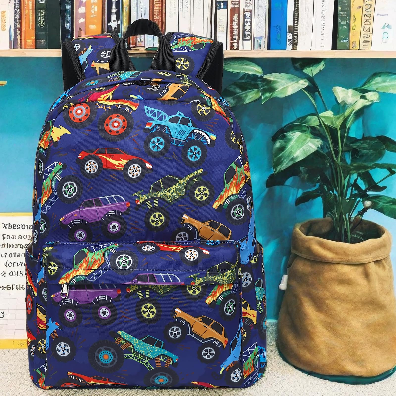 LEDAOU Kids School Backpack with Lunch Box for Boy Kindergarten BookBag School Bag Preschool Kindergarten Toddler Backpack (Rabbit Butterfly)