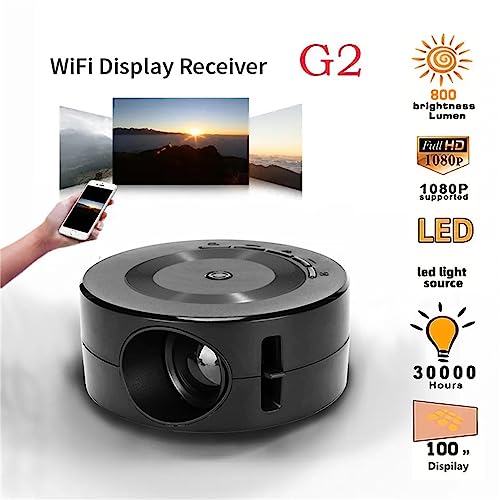 Mini Projector, Portable 1080P HD Projector, Indoor Outdoor Home Movie LED Video Projector, WIFI Movie Projector With USB HDMI Port And Remote Control