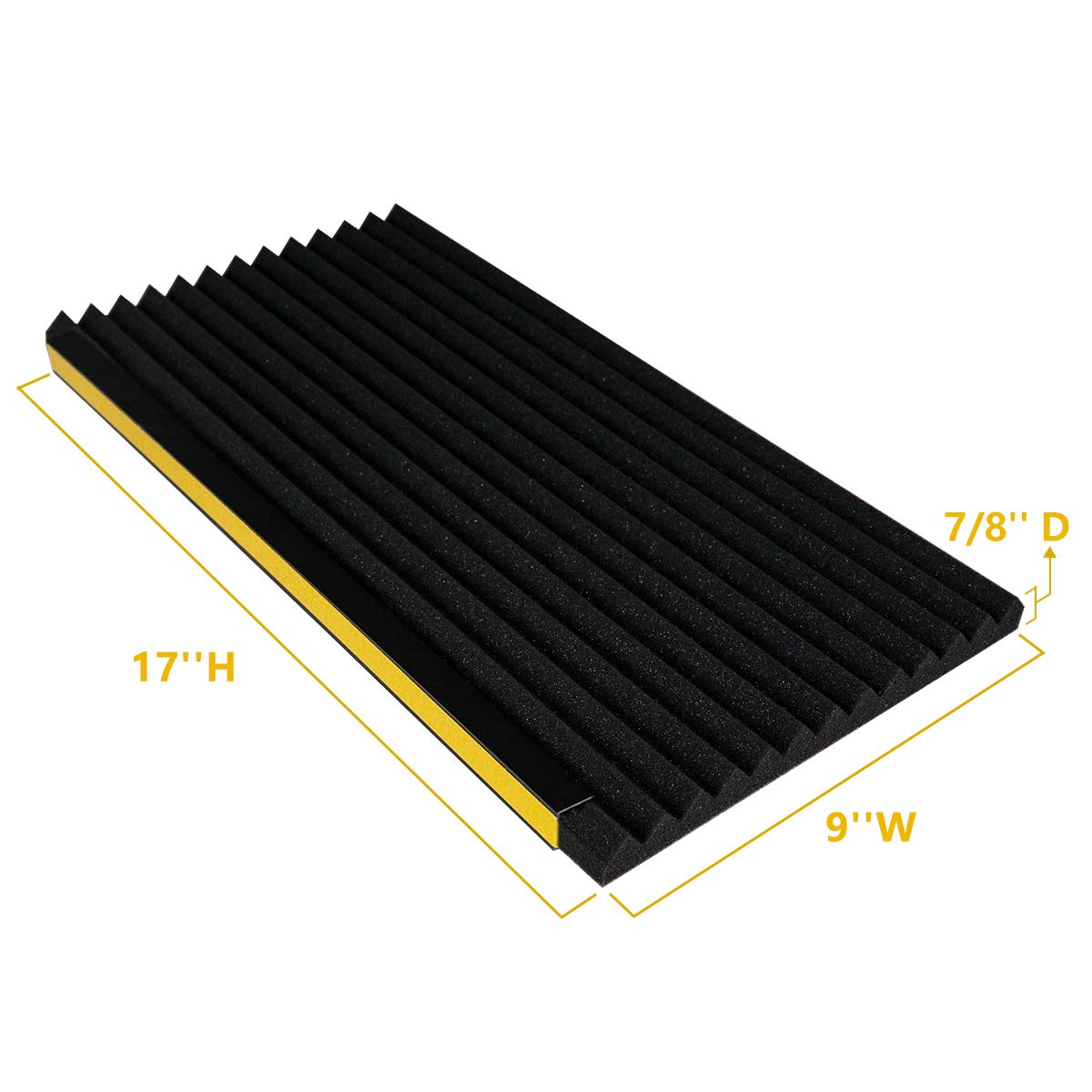 LBG Products Window Air Conditioner Foam Insulation Panels,AC Side Insulating Panel Kit,2 Pack,Black, 17in High x 9in Wide x 7/8in Thick