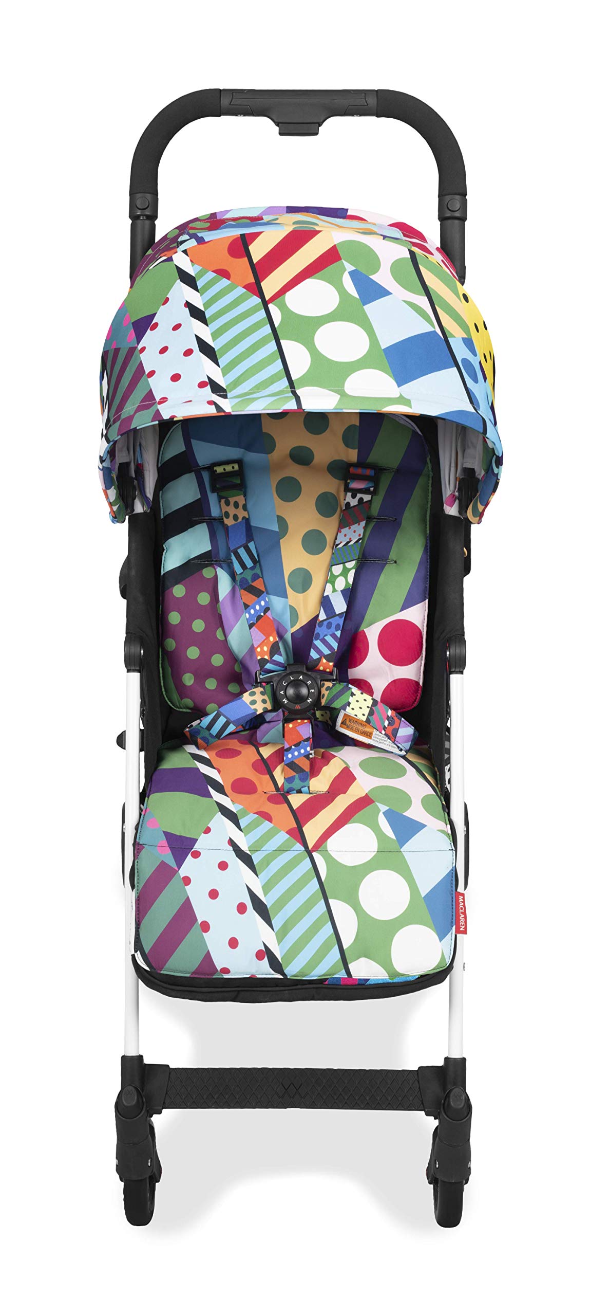 Maclaren atom Jason Woodside Style Set Travel System- Super lightweight, ultra-compact, fits on airplane's overhead storage. Car seat compatible. Loaded with accessories. Multi position reclining seat