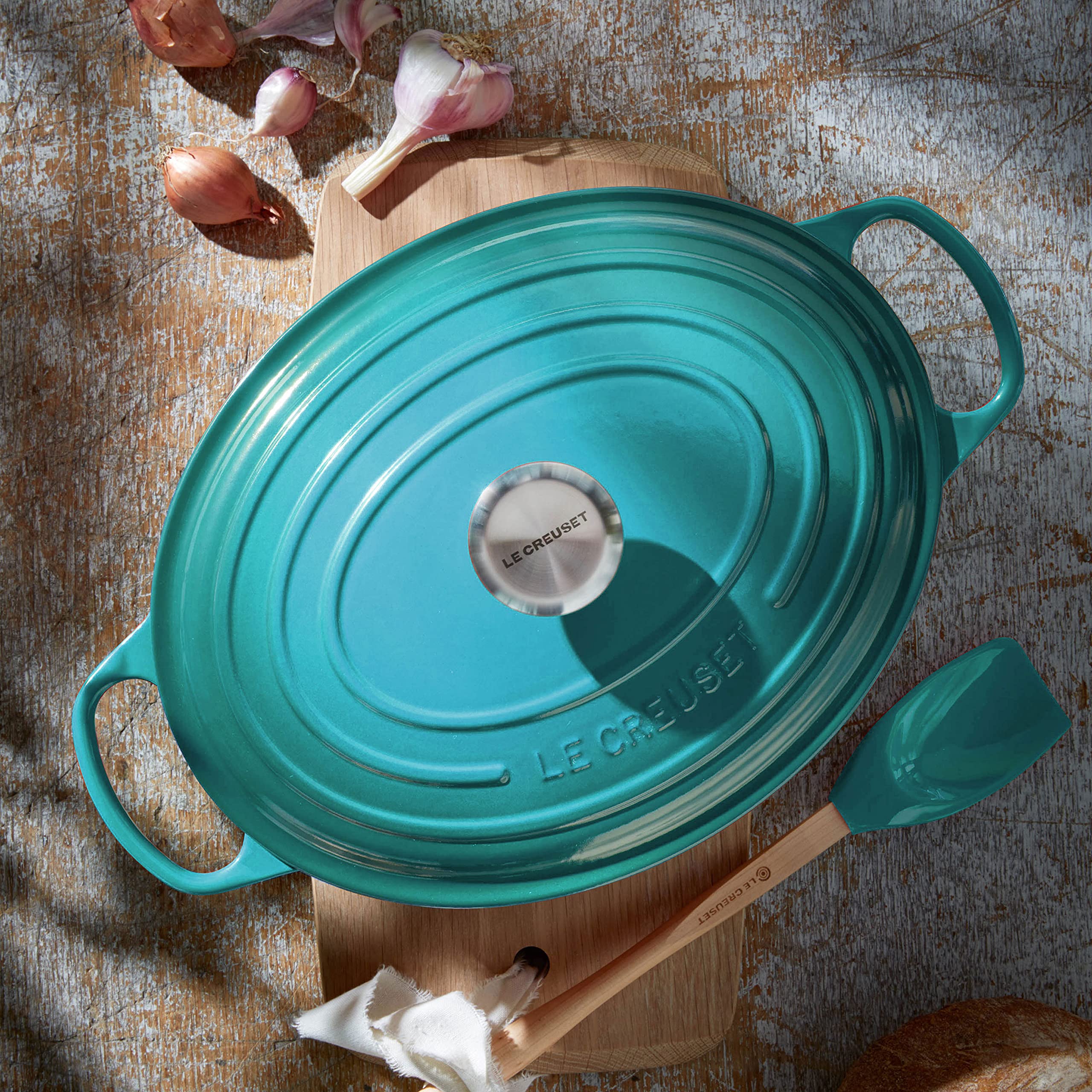 Le Creuset Signature Cast Iron Cookware Set - 9 Piece (Caribbean)