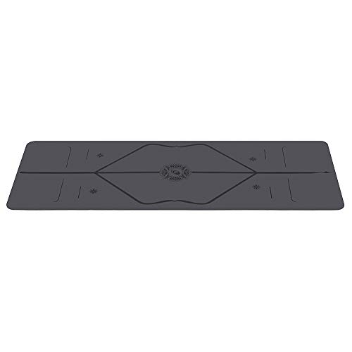 Liforme Gratitude Yoga Mat – Free Yoga Bag Included - Patented Alignment System, Warrior-like Grip, Non-slip, Eco-friendly, Sweat-Resistant, Long, Wide, 4.2mm thick mat for comfort