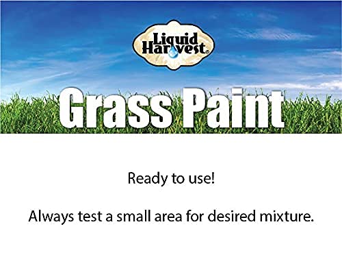 Liquid Harvest Grass Paint, 32oz Ready to Use Packaging and Formulation Designed to Cover Dog Urine Spots, Enhance Patchy, Dormant or Yellowing Grasses