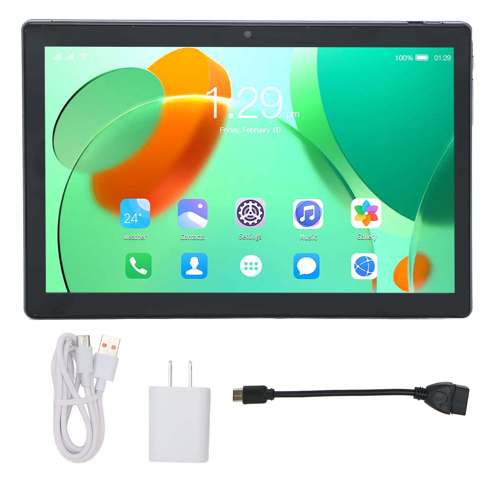MAVIS LAVEN Gaming Tablet, 8GB RAM 256GB ROM HD Tablet Octa Core 10.1 Inch Dual Camera for Family (US Plug)