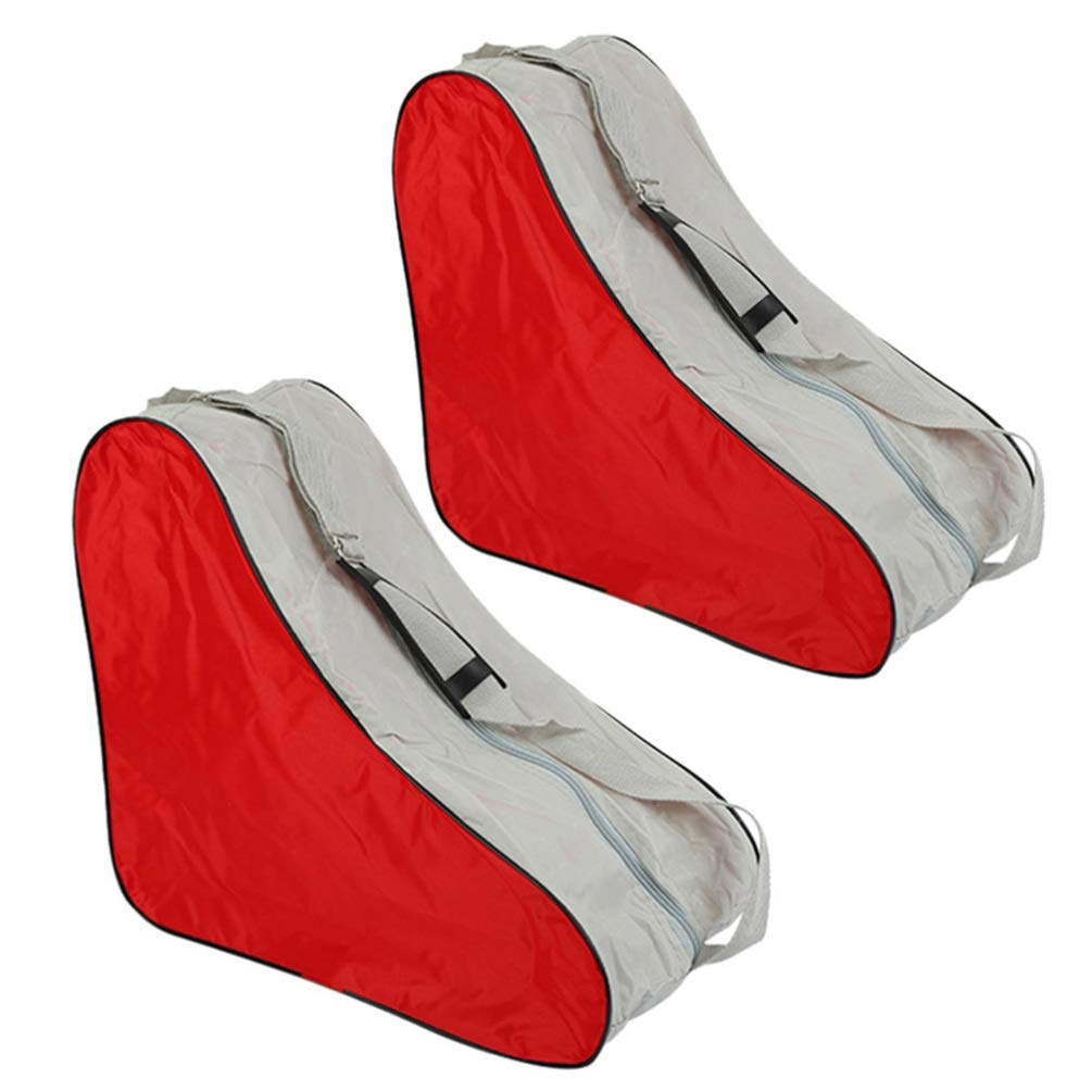 LIOOBO 2 Pcs Storage Bag Mesh Cloth Convenient Portable Tote Bag Skate Bag Roller Skate Pouch Ice Skating Bag