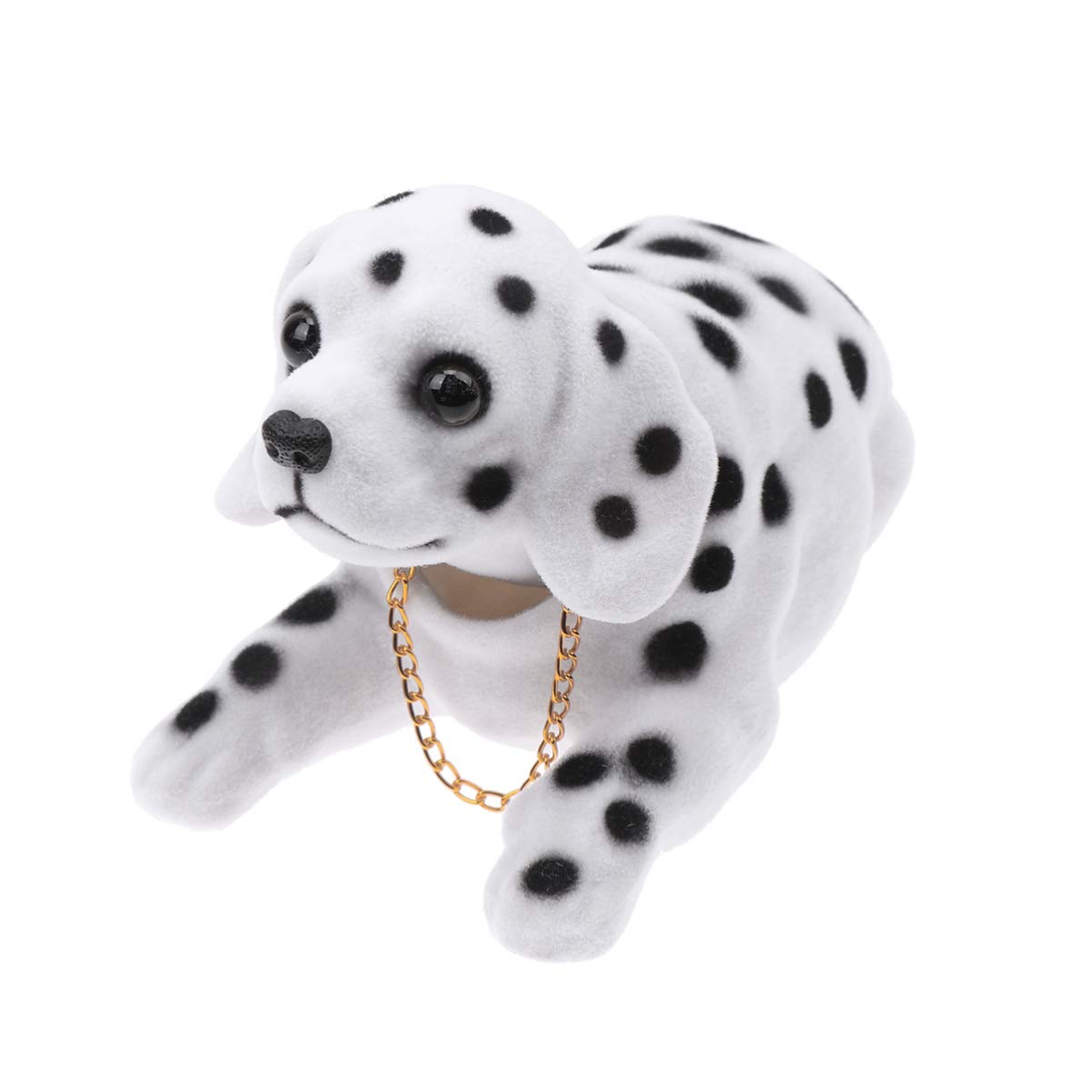 LIOOBO Car Dashboard Bobble Shaking Head Dog Doll Toy Ornaments Car Interior Decorations (Spotty Dog)