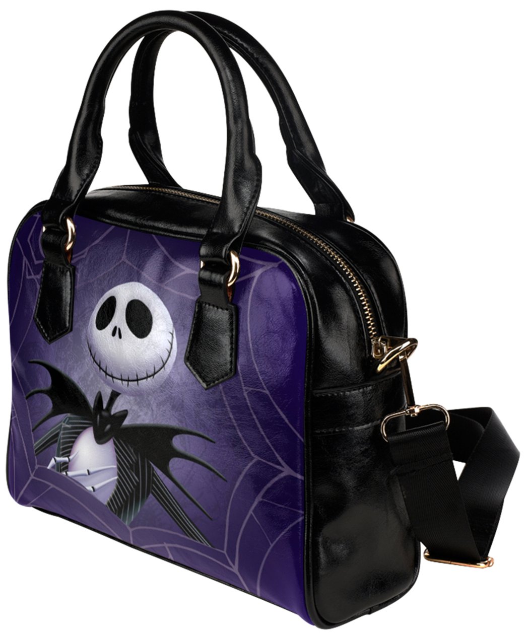 Ladies Shell Shoulder Handbag Women Handbag with Jack The Nigntmare Before Christamas Print.