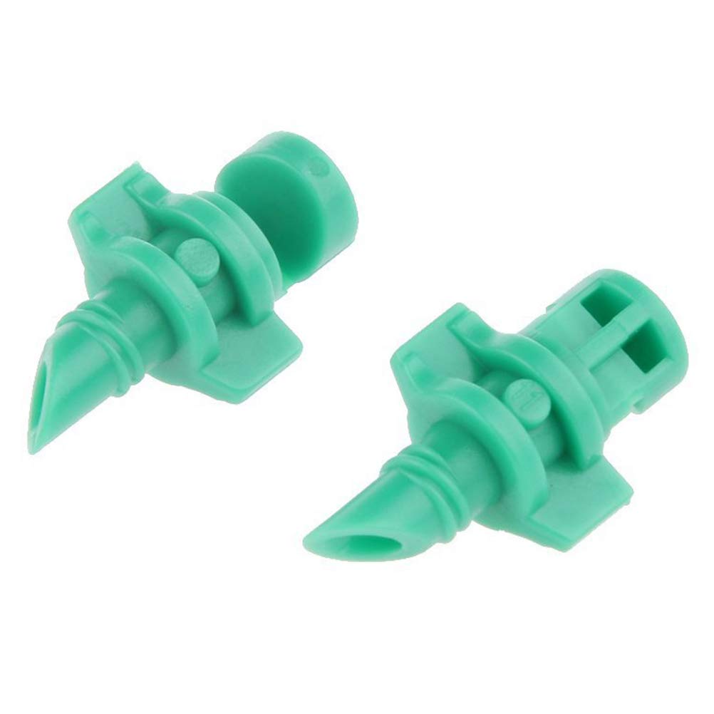 LotCow 100Pcs 180° Micro Sprayer Fan Jet,180°Sprayer Nozzle Jet Mister Cloning Machine Hydroponic Garden Irrigation Outdoor Cooling System
