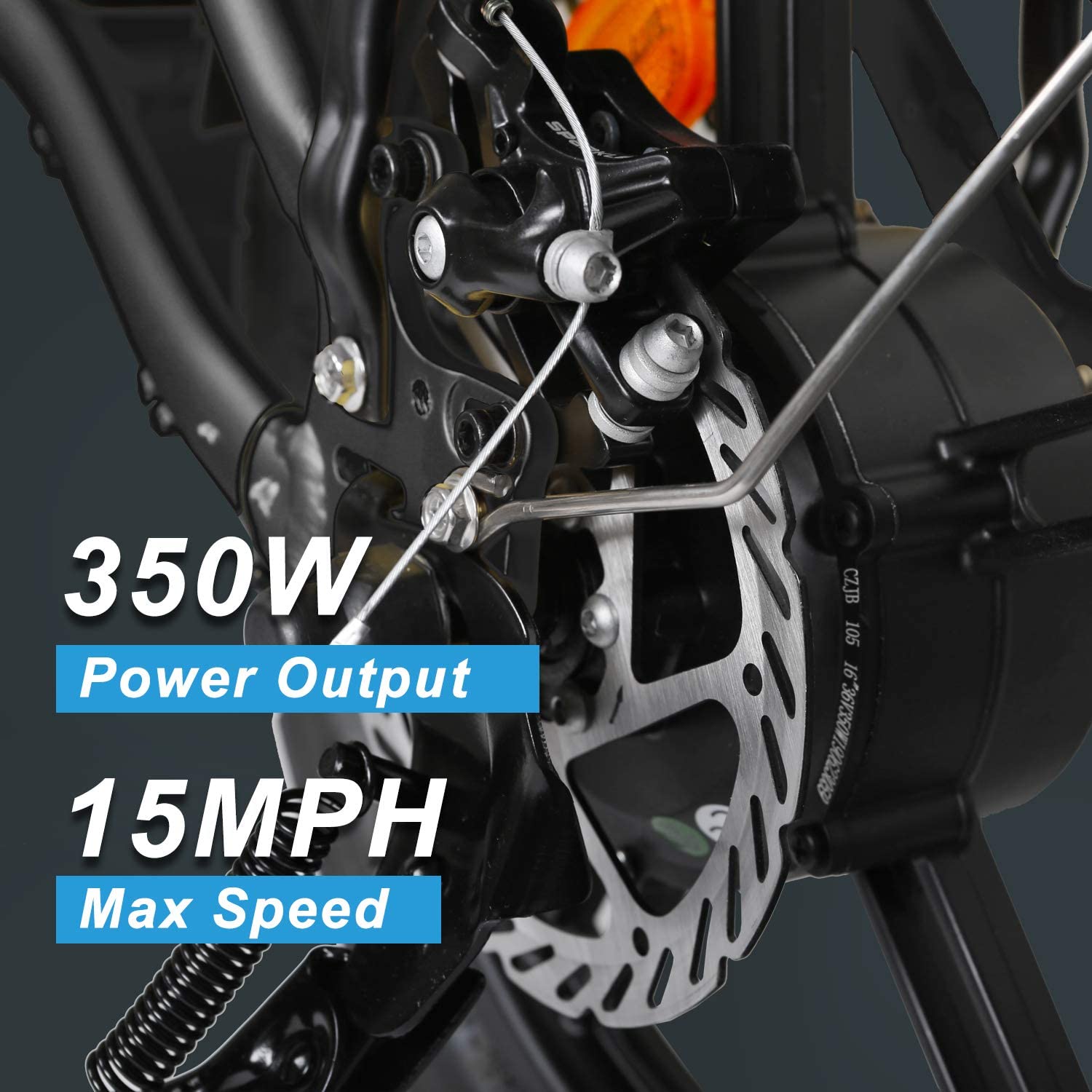 NAKTO 16" Electric Bicycle,Foldable Electric Bikes with Removable 36V10AH Lithium Battery, 350W Motor City EBike for Adults (Black)