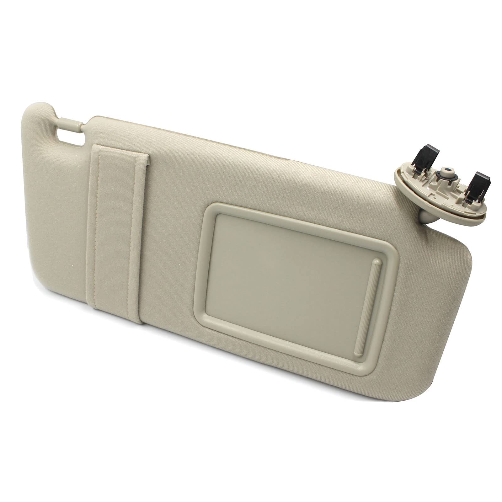 Nakuuly Right Passenger Side Sun Visor Beige Without Sunroof Compatible with Toyota Camry 2006 2007 2008 2009 2010 2011 Replaces # 74310-06750-E0