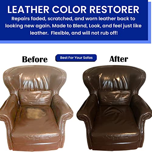 Leather Hero Leather Color Restorer & Applicator- Refinish, Repair, & Renew Leather & Vinyl Sofa, Purse, Shoes, Auto Car Seats, Couch 2oz (Bone)
