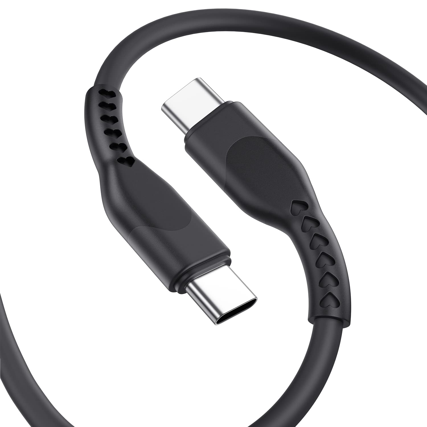 Super Fast Charging USB C to USB C Cable 60W 2Pack 3FT & 1FT Short USB C 90 Degree Type C to Type C Cable Fast Charging for Samsung S22 Note 20 iPad Pro MacBook Tablets LG Google etc.