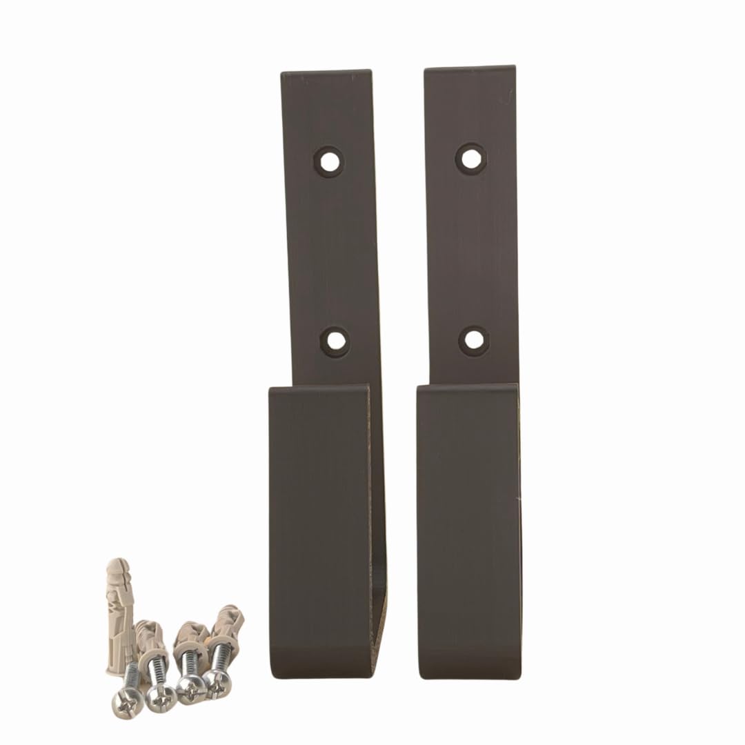 Wrestling Belt Wall Hanger 2 Pcs, Championship Belt Wall Hooks Perfect Gift for Wrestling Fans, Optimize Your Space & Display Your Championship Belt (Black)