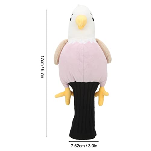 QSTNXB Golf Headcover, Soft Lining Animal Golf Club Head Covers, Cute Look Golf Driver Head Covers, Professional Protection Driver Cover, for Golf Course(Pink)