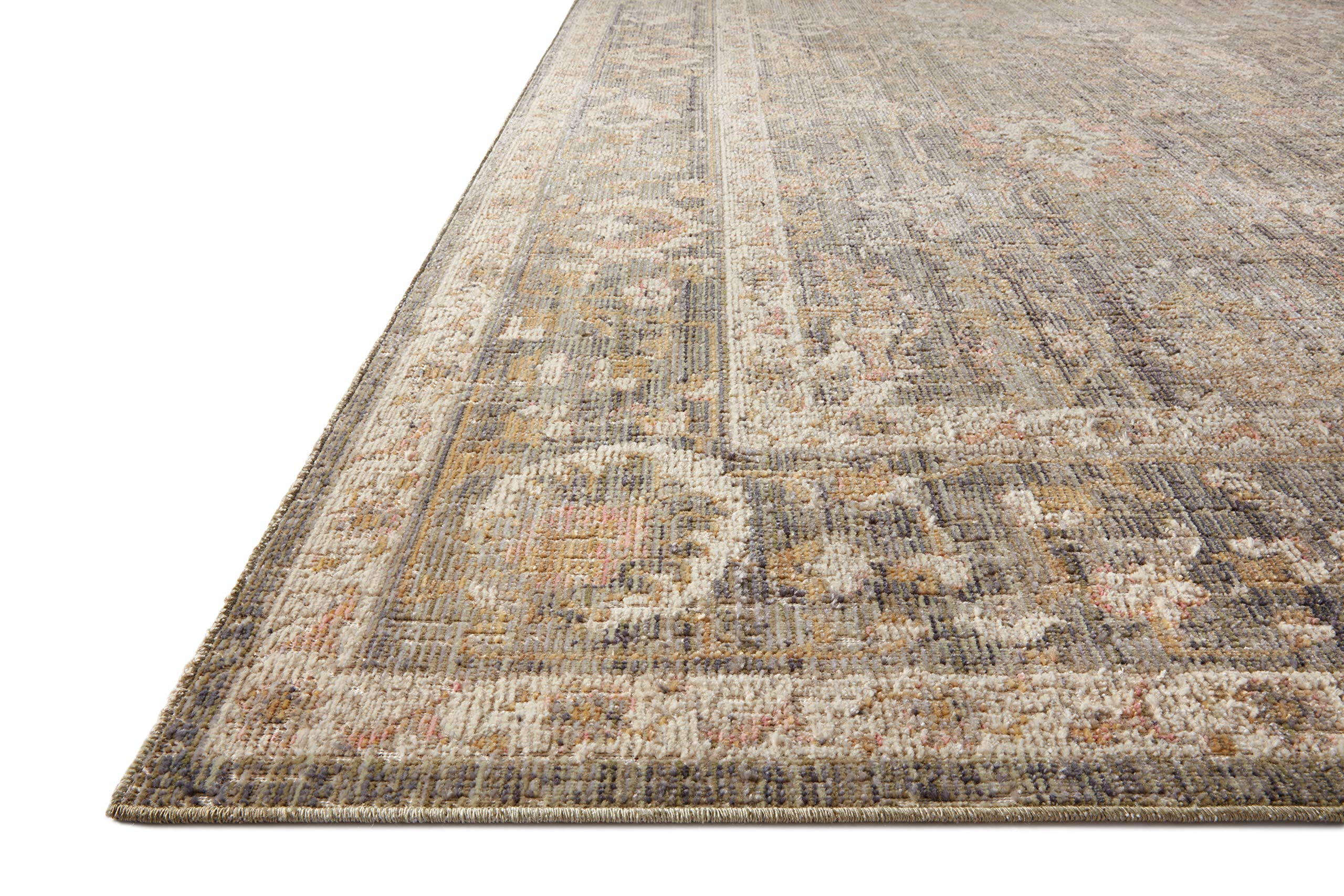 Loloi Chris Loves Julia x Rosemarie Collection ROE-01 Area Rug 7'-10" x 10' Sage/Blush Rectangular