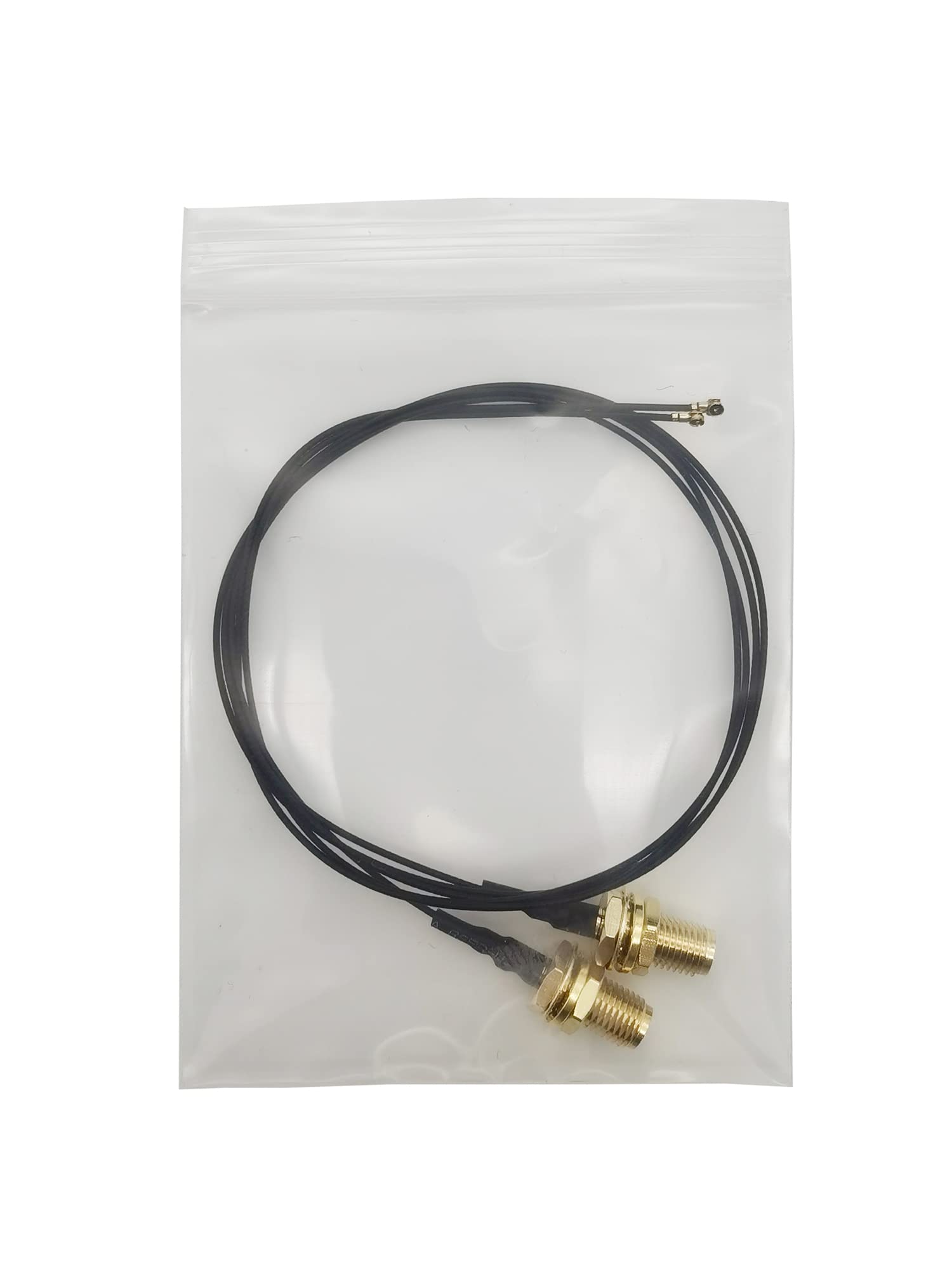 U.FL to RP-SMA M.2 NGFF UFL to RP SMA Female MHF4 IPX4 IPEX4 Ipex Connector Pigtail WiFi Antenna Extension Cable (20 inch 2 Pcs)