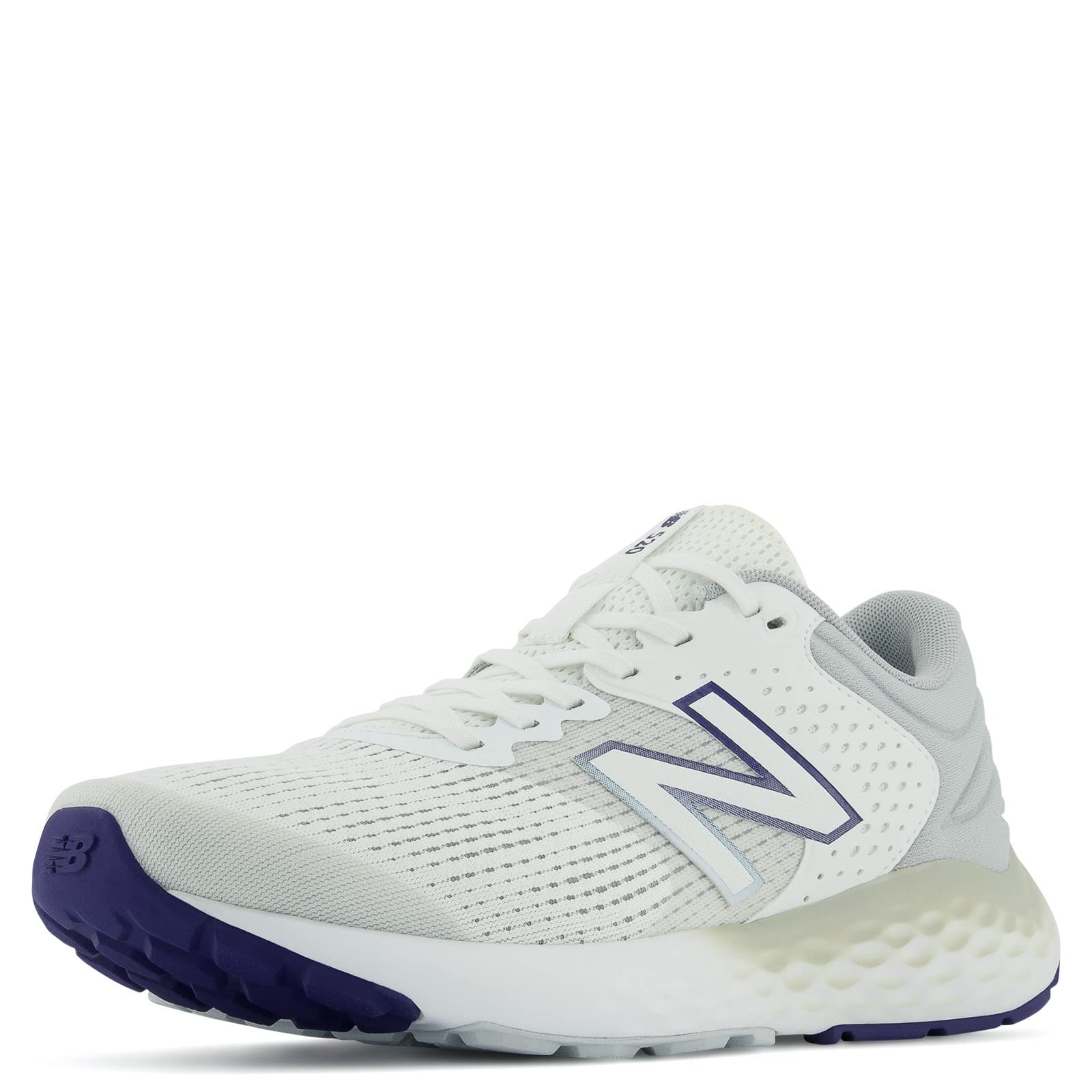 New Balance Men's 520 V7 Running Shoe, White/Gray, 9.5