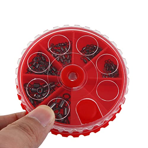 Qtqgoitem Metal 8 Shaped Fishing Line to Hook Shank Swivel Connectors Angling Tackle Tool 75 in 1 (model: e0f 2a5 851 ac2 9ed)