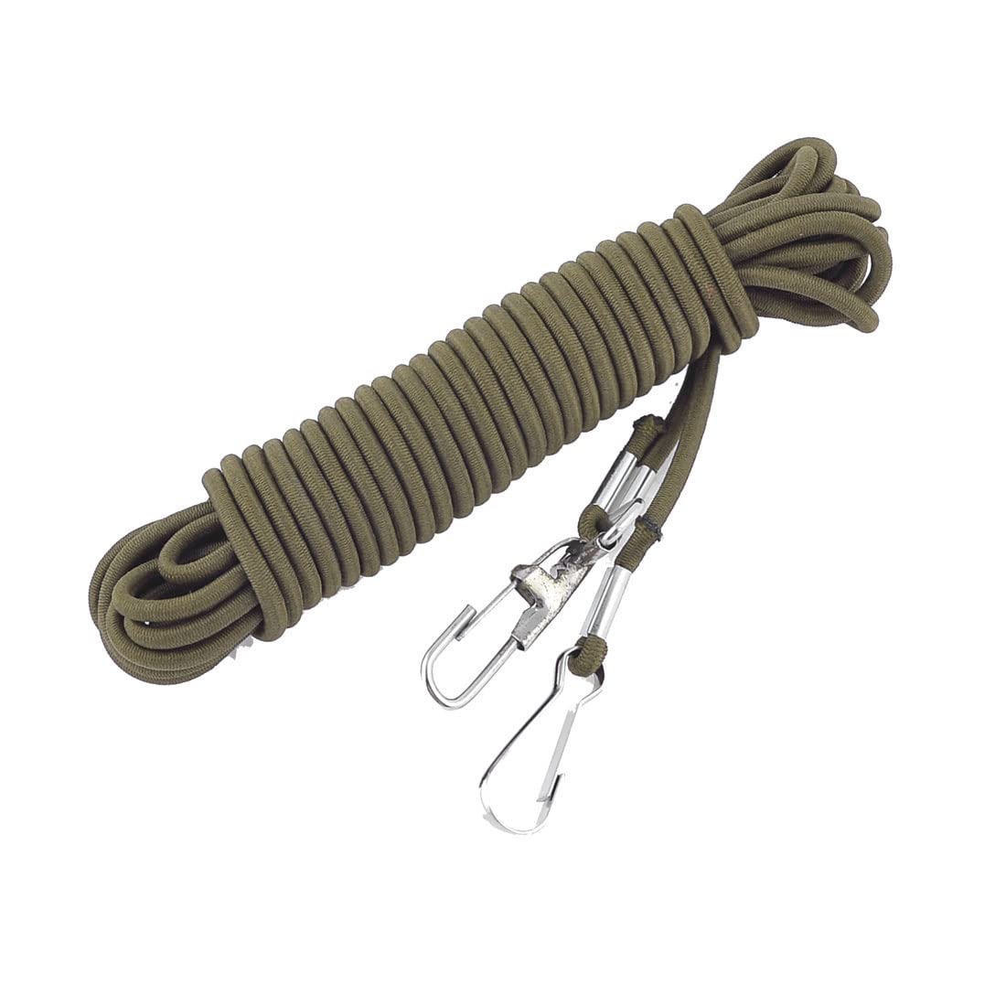 Qtqgoitem Metal Clip Hook Elastic Fishing Rod Safety Line Cable Rope Coffee Color 5 Meter (model: 8b0 007 eac 398 237)