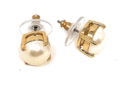 Kate Spade New York Cream Pearl Gold Plated Stud Earrings