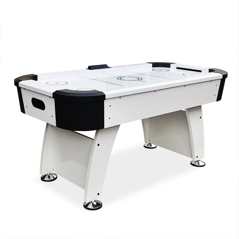 Puck Pegasus 5.5-Foot Air Hockey Table (White) - Compact Size, Durable Build, Ideal for Home Entertainment and All Skill Levels