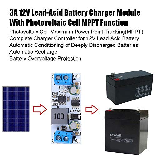SDLA12TA/SDLA12TB MPPT Solar Controller Charging Module MPPT Solar Panel Controller for 12V 1-1000AH -Acid Battery((with Terminal))