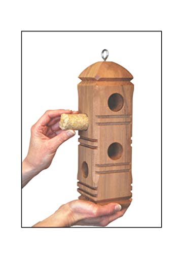Wildlife Sciences Suet Plugs 48 Pack, Case of 12 Individually Wrapped 12 oz 4 Packs (Sunflower Blend)