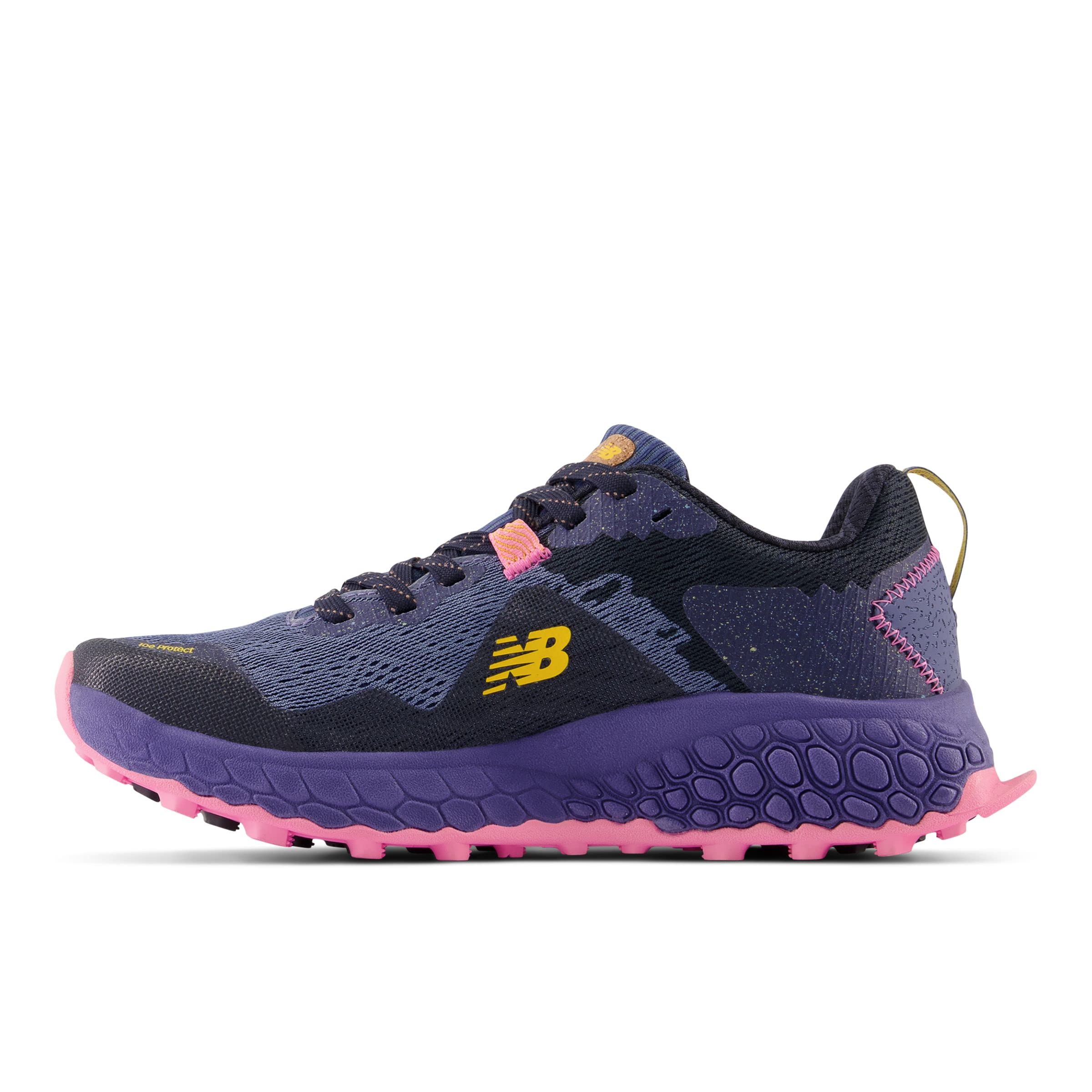 New Balance Women's Fresh Foam X Hierro V7 Trail Running Shoe, Night Sky/Vibrant Pink/Black, 7.5 Wide