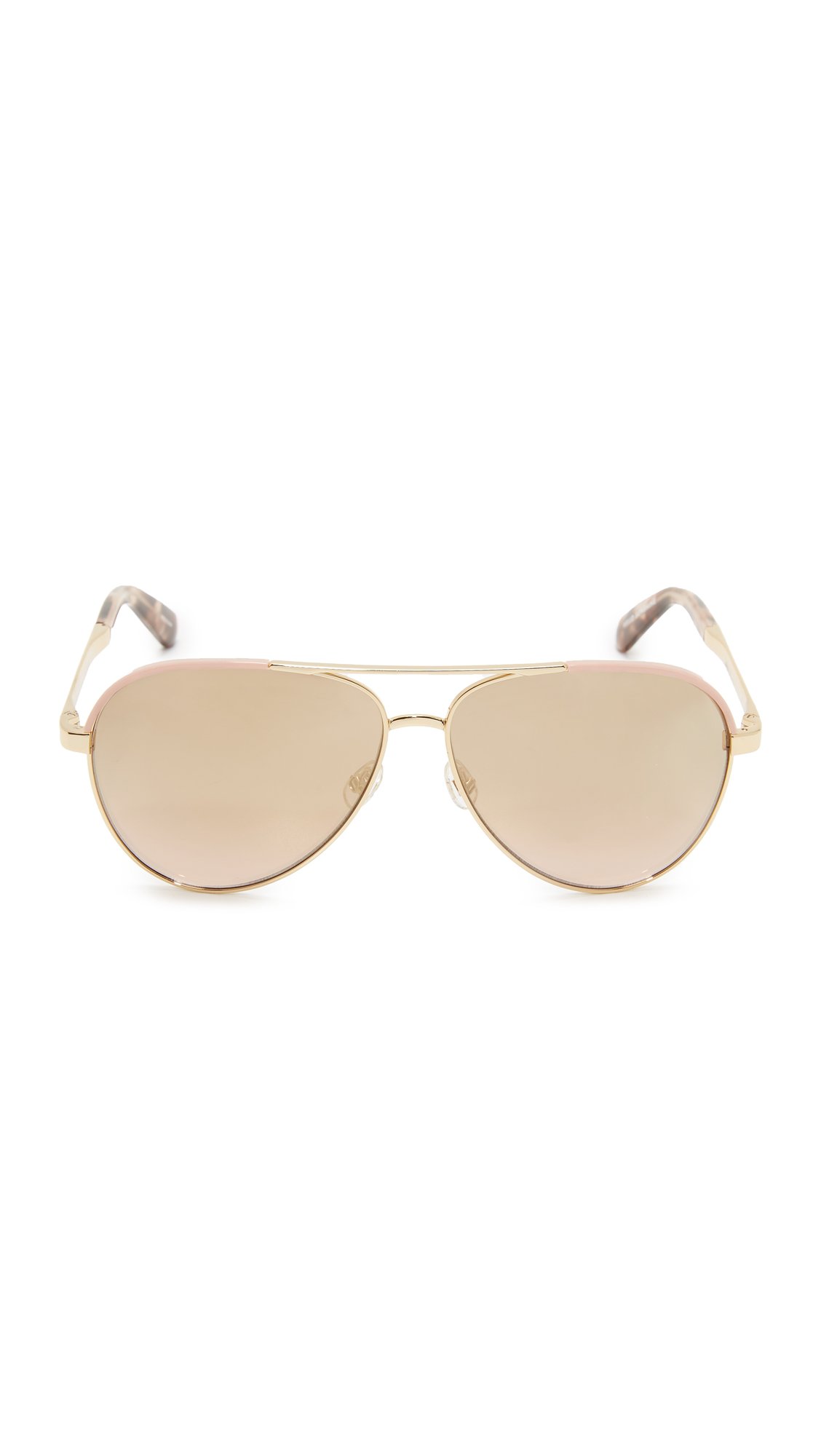 Kate Spade Sunglasses (Safilo Group) Women's Amarissa Aviator Sunglasses, Gold Pink/Gold Gradient Pink, 59 mm