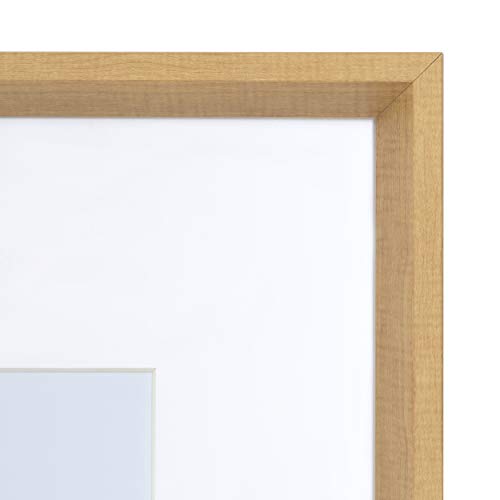 Kate and Laurel Calter Framed Under Glass Modern Abstract Multicolored Art Prints, Natural Finish Frame, 6 Piece Set