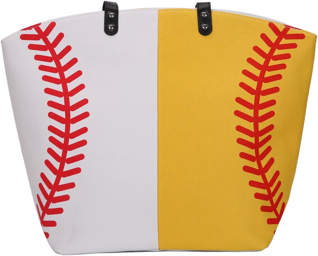 Large Baseball Tote Bag Sports Prints Utility Tote Beach Bag Travel Bag