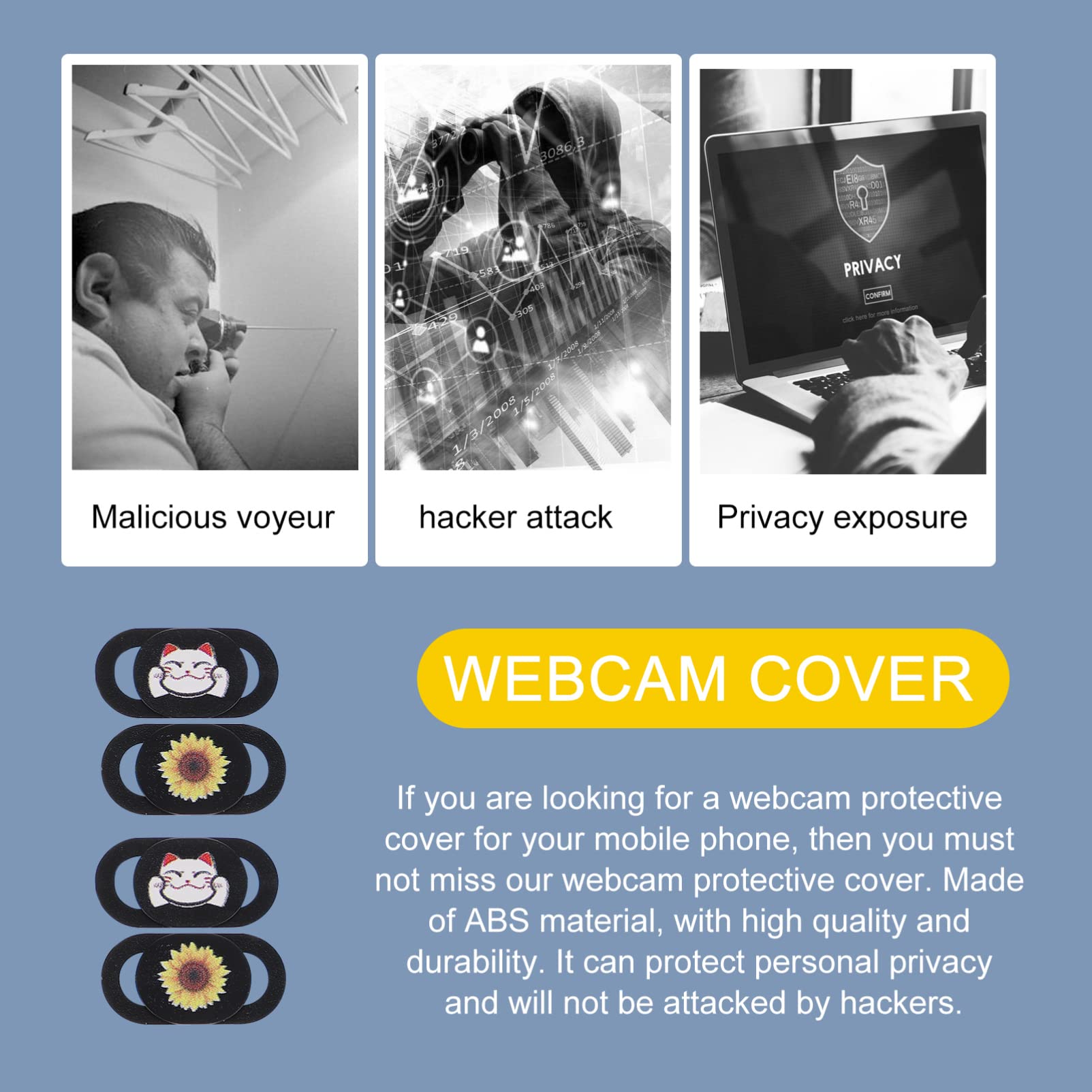 SOLUSTRE Computer Camera Computer Camera Computer Camera 6pcs Ultra- Thin Adhesive Webcam Cover Laptop Camera Cover Slide for Laptop Phone Computers Laptops Computers Laptops Pc Camera