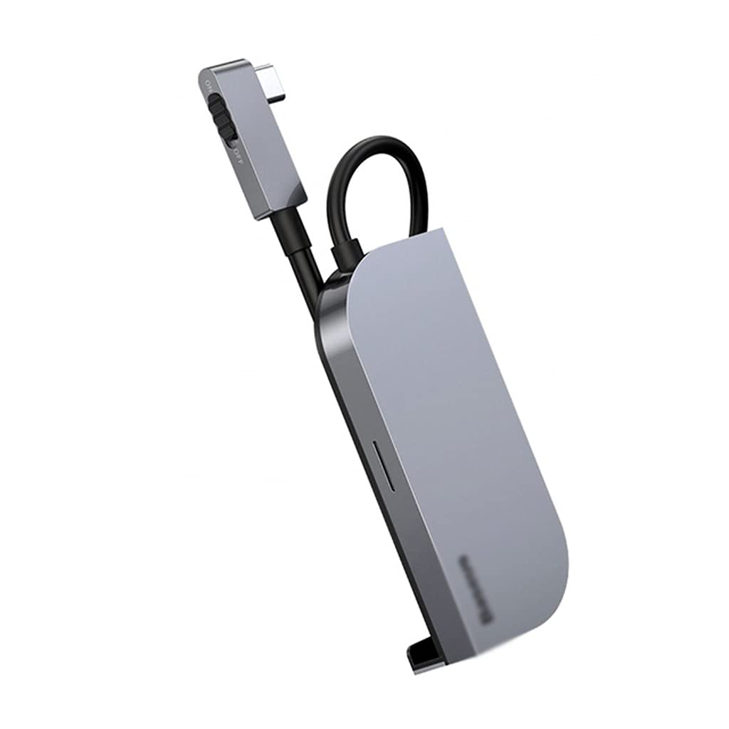 XXXDXDP 6 in 1 USB C HubType C Hub to 4K USB 3.0 PD Port 3.5mm Jack USB-C USB Hub Adapter