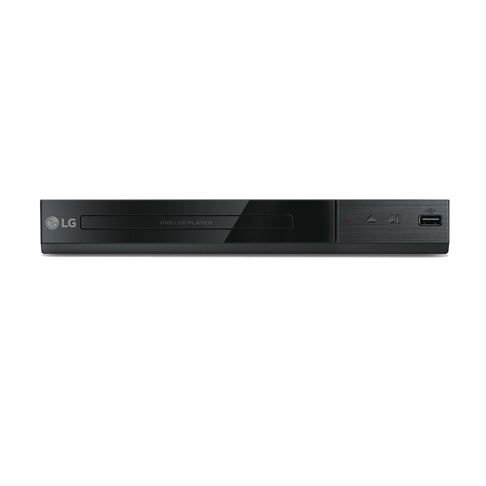 LG DP132H DVD Player Full HD Upscaling, Traditional DVD Playback, USB Playback, HDMI Out, USB Direct Recording, with Remote Control โ Black