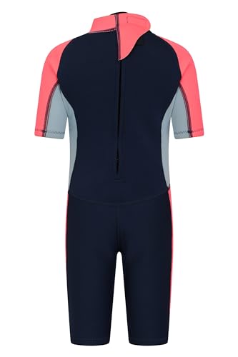 Mountain Warehouse Junior Shorty Wetsuit-2.5mm, Neoprene Kids Wetsuit Fuchsia 9-10 Years