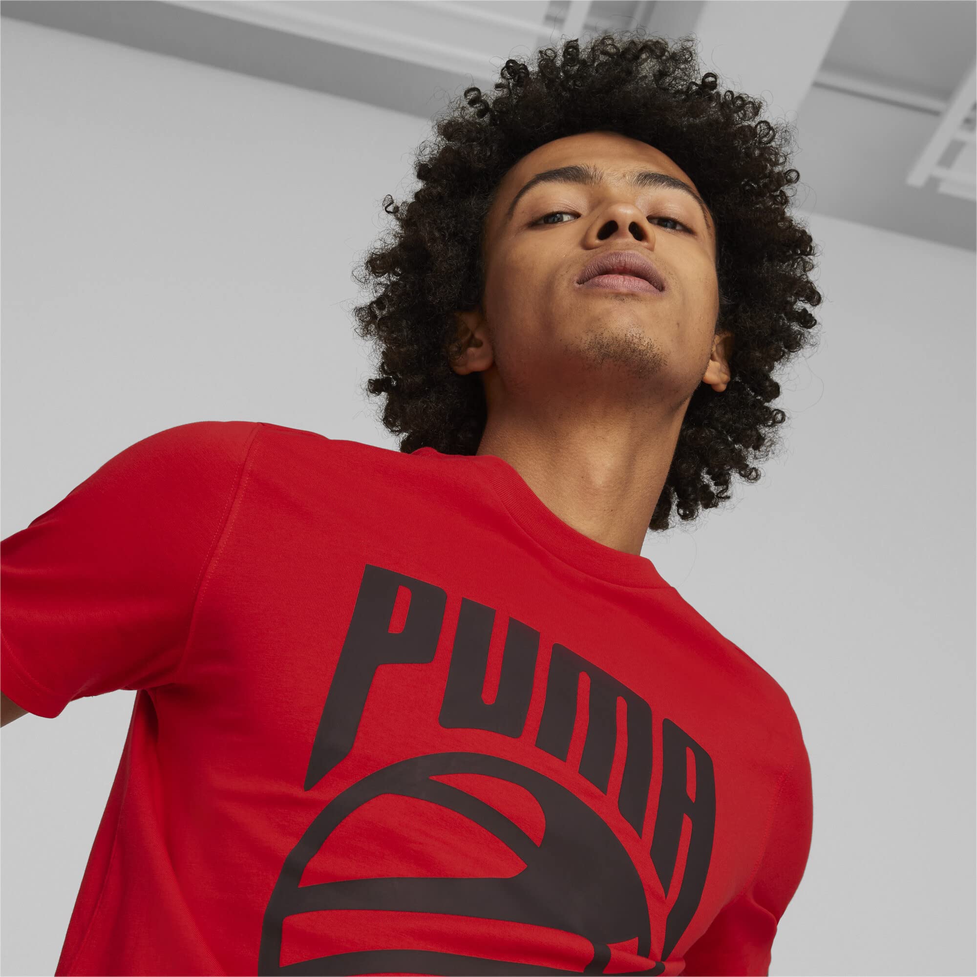PUMA Men's Basket Ball Tee, Dark Night, X-Large