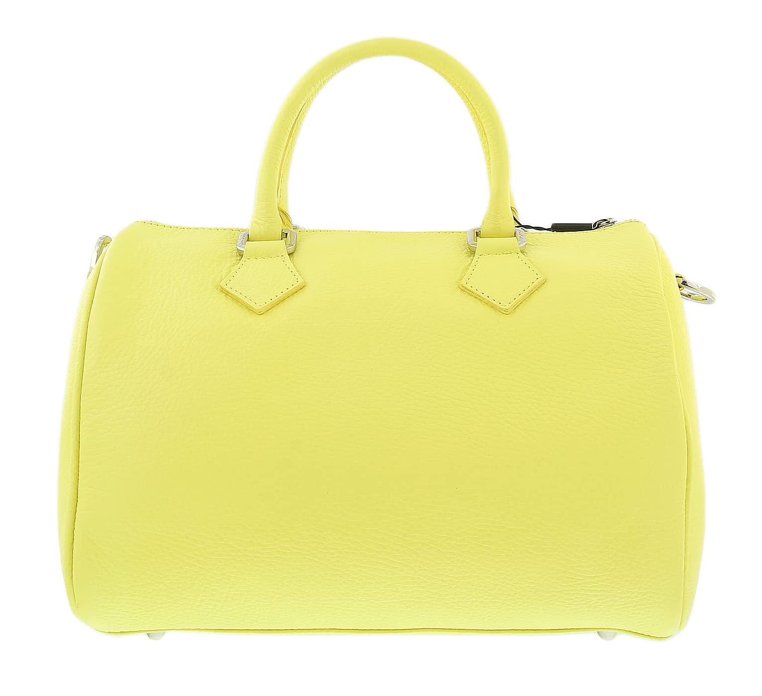 Pierre Cardin Bright Yellow Leather Star Studded Medium Fashion Satchel Bag for womens