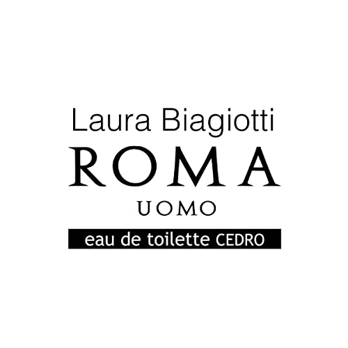 Laura Biagiotti - Roma Uomo Cedro - Sweet & Bitter Scent - Top Notes of Geranium, Vanilla, and Cascalone, 2.5 oz Eau de Toilette for Men