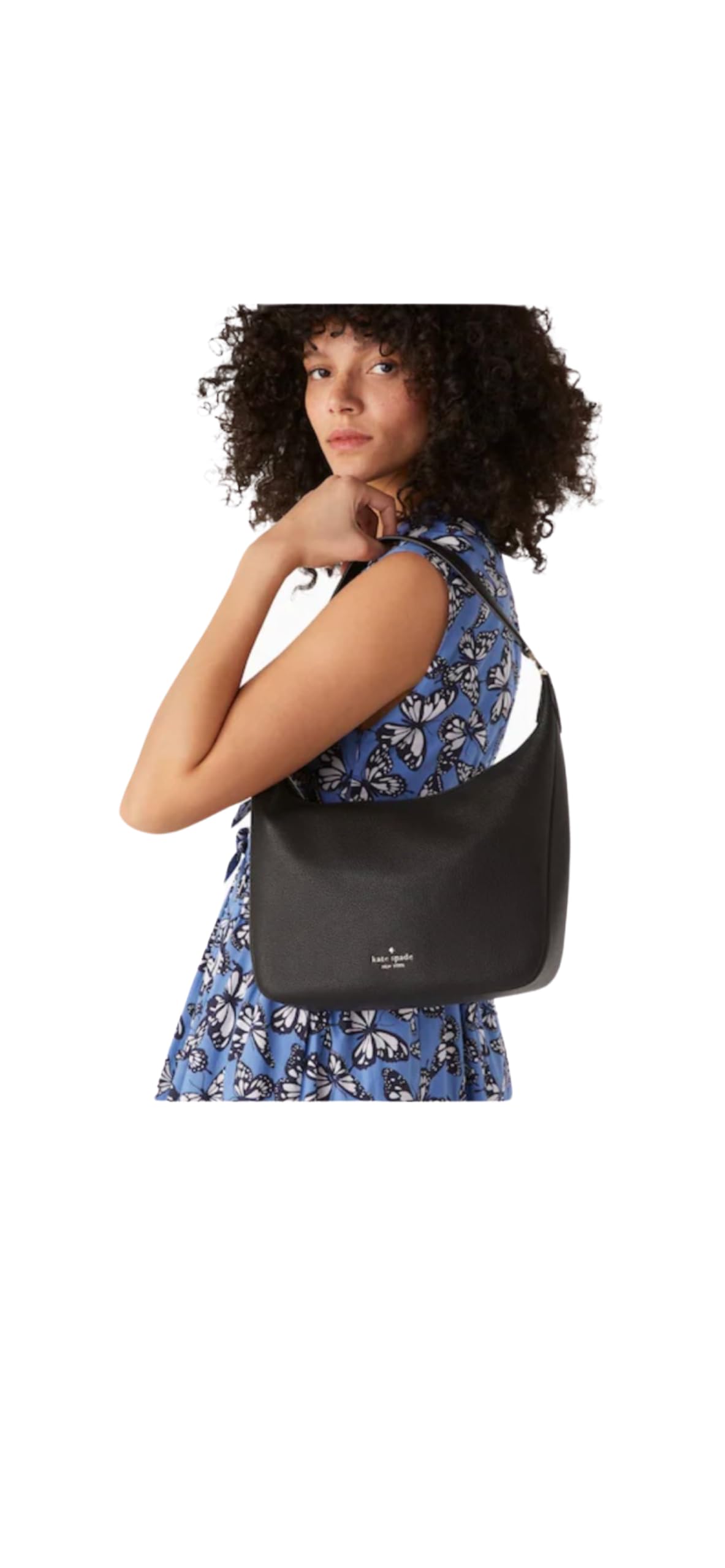 Kate Spade Liela Leather Shoulder Bag (Black)