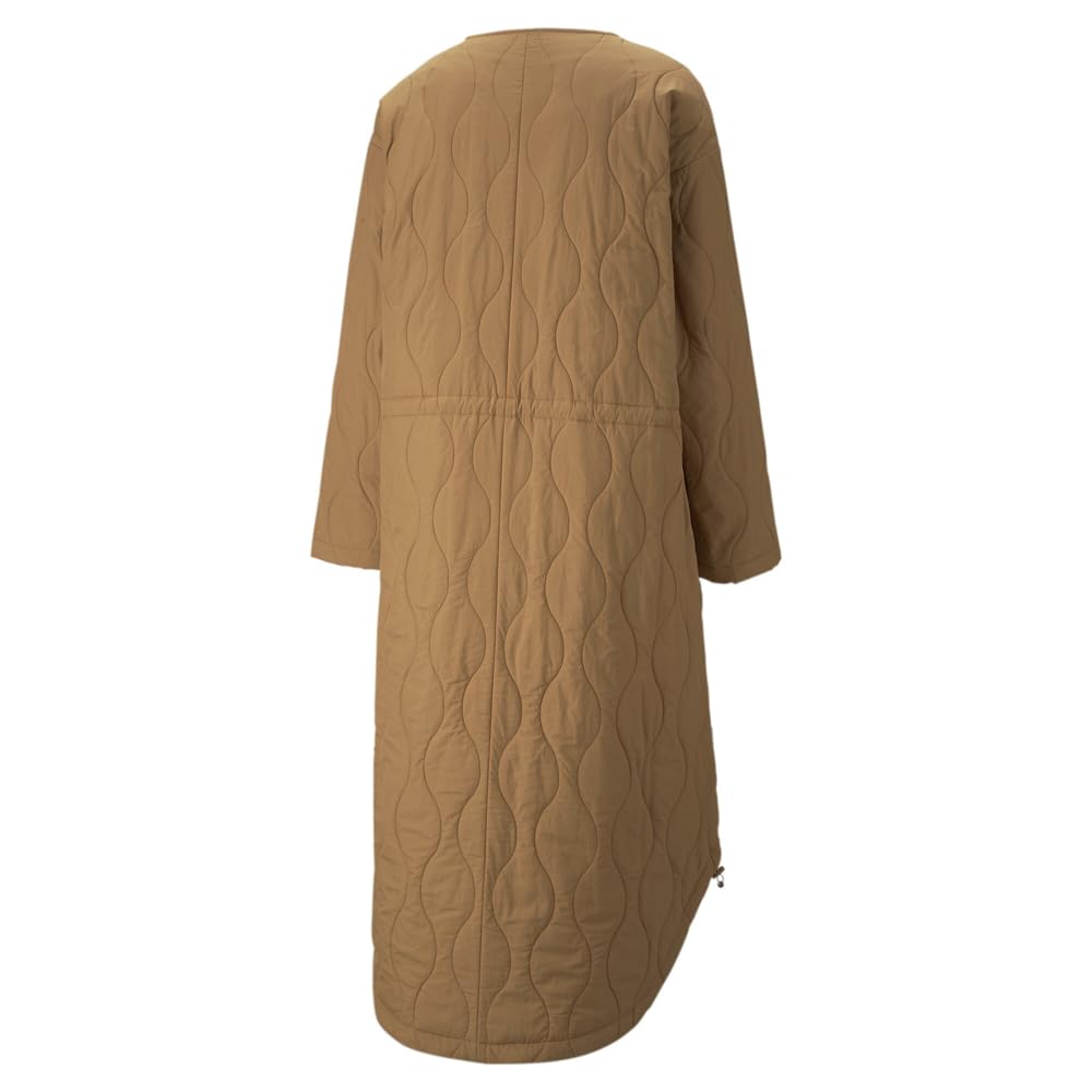 PUMA Womens Infuse Oversized Padded Full-Zip Jacket Athletic Outerwear Casual Comfort Technology - Brown - Size XL